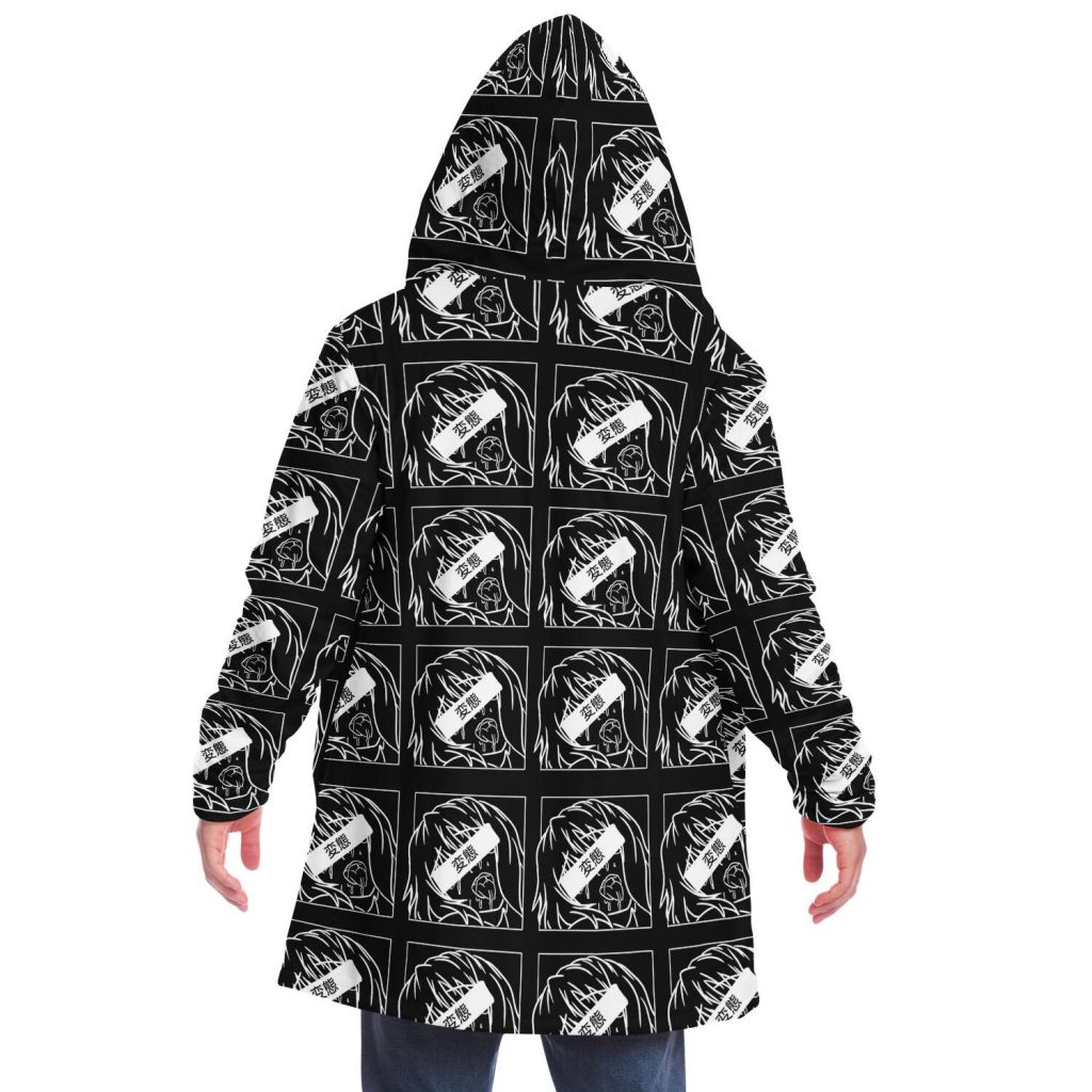 Ahegao Cloak Coat Black Design - Ahegao Style